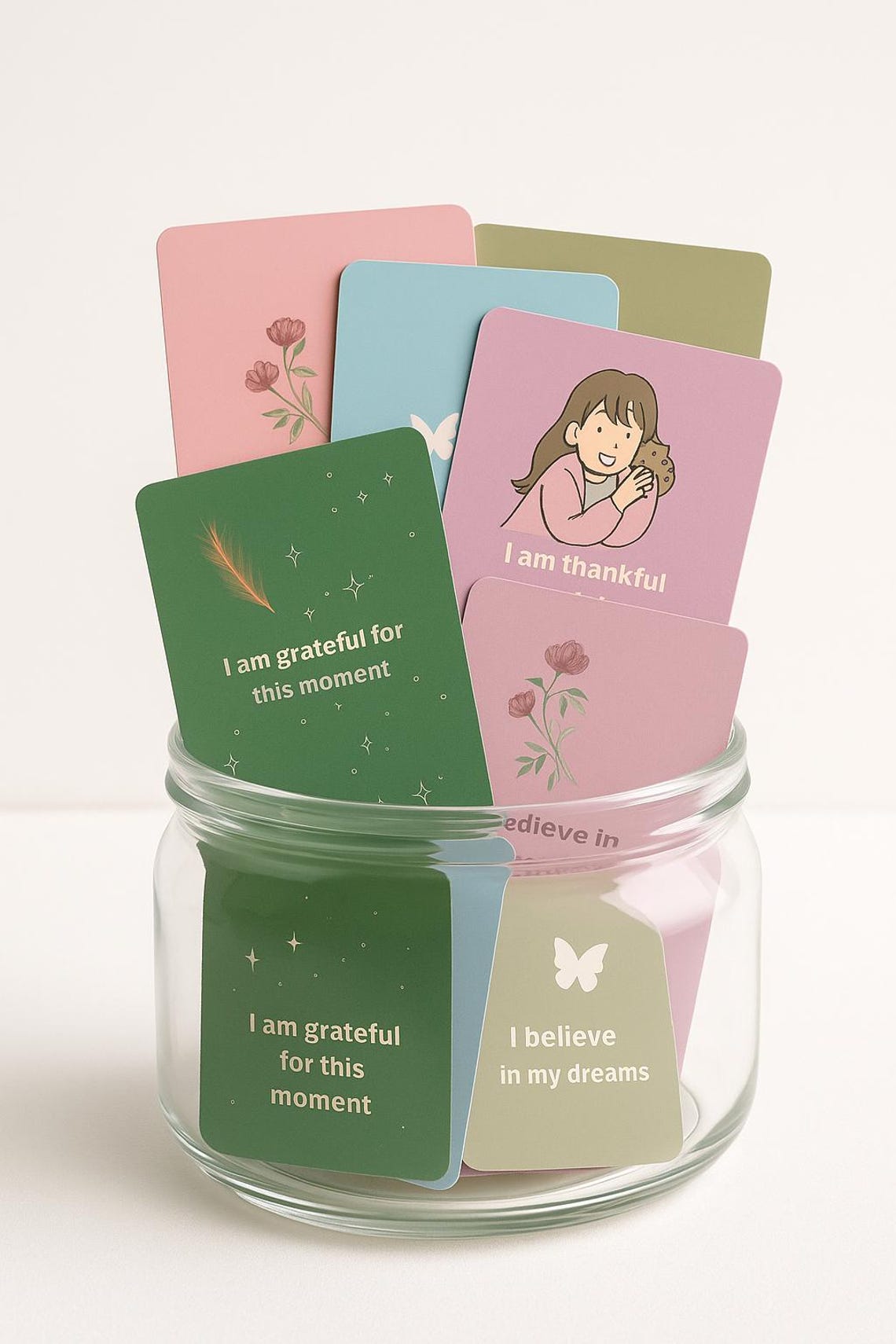 29 Daily Affirmation Cards | Self-love & Positivity Flashcards | Mental ...