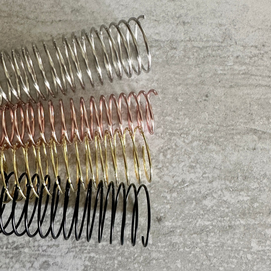 Spiral Planner Coil: Black/aluminum/gold/rose Gold -- Various Sizes - Etsy