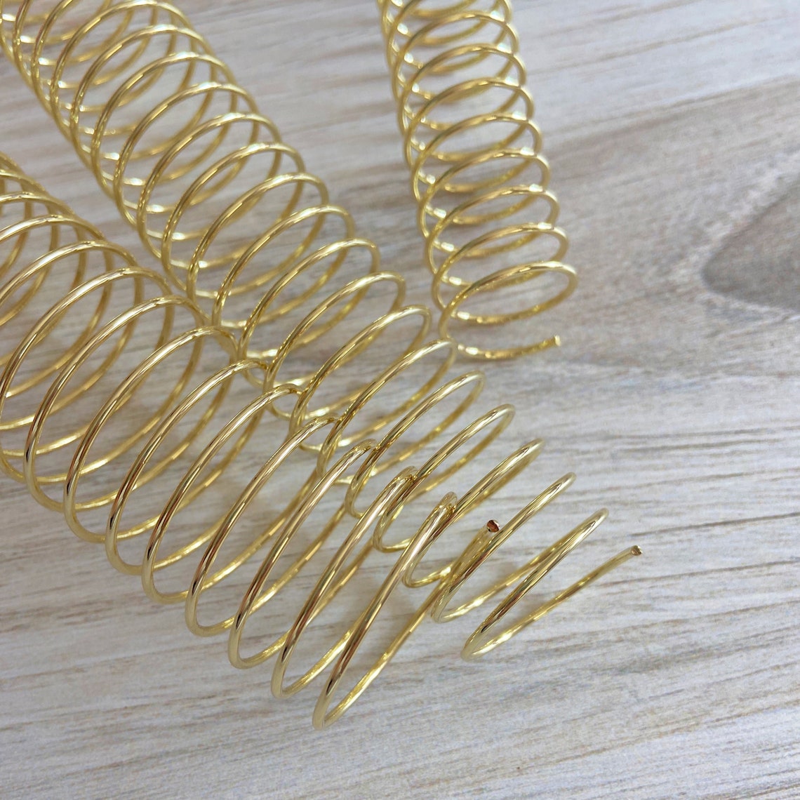 Gold Spiral Planner Coil - Etsy