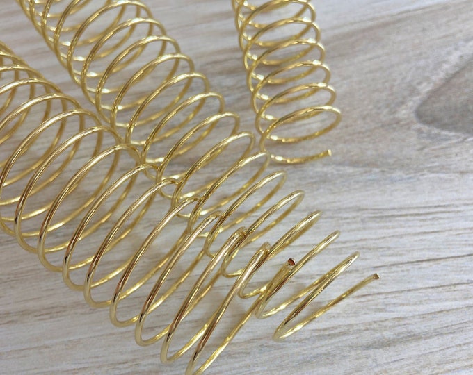Gold Spiral Planner Coil - Etsy