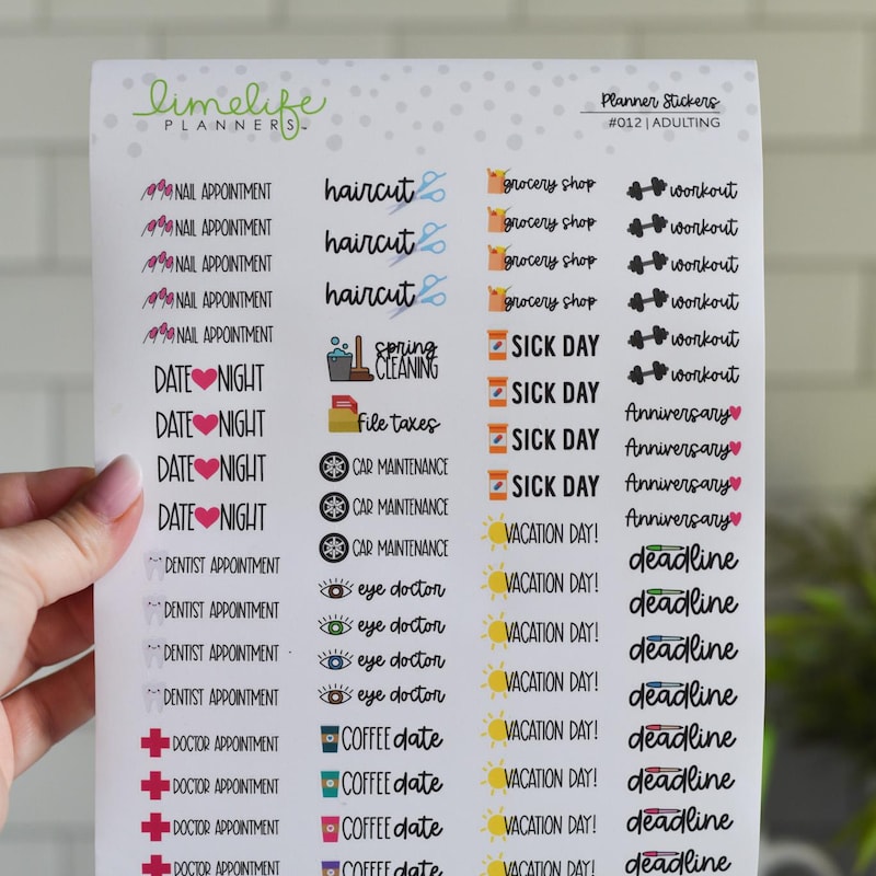 Planner Stickers - Etsy