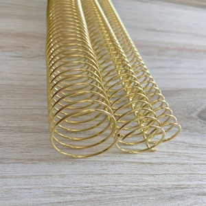 Gold Spiral Planner Coil - Etsy