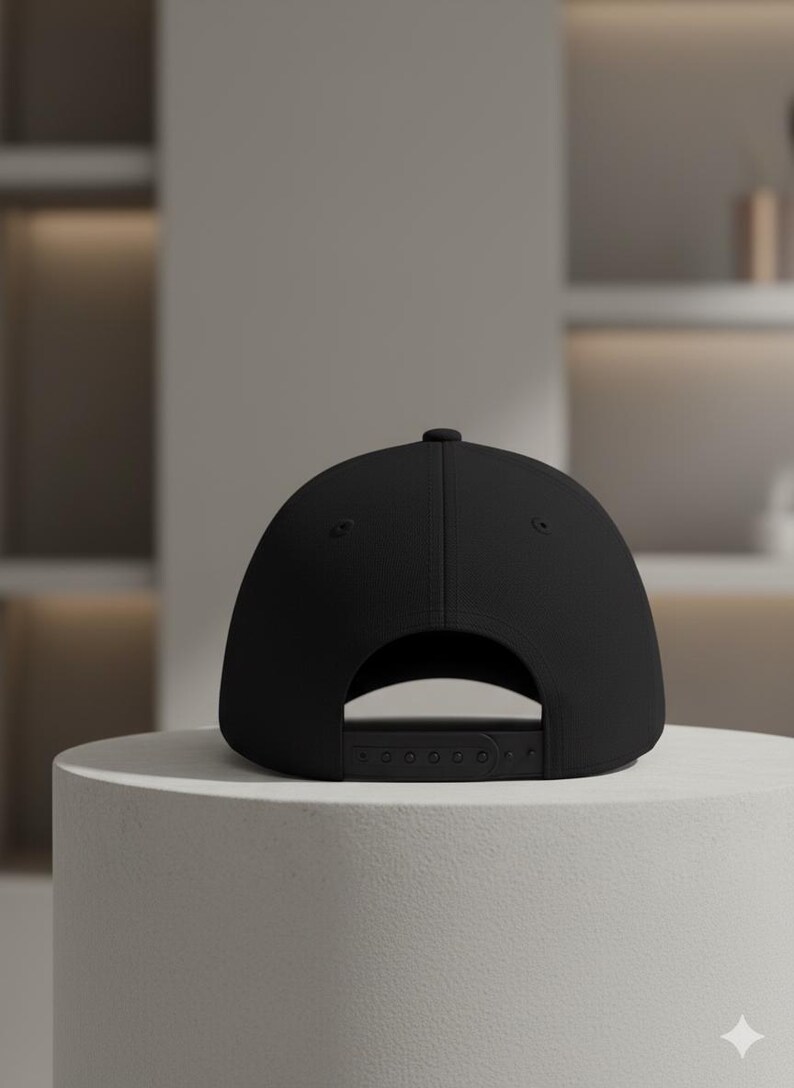 Masonic Black Cap With Fine Machine Embroidery. Adjustable, Durable ...