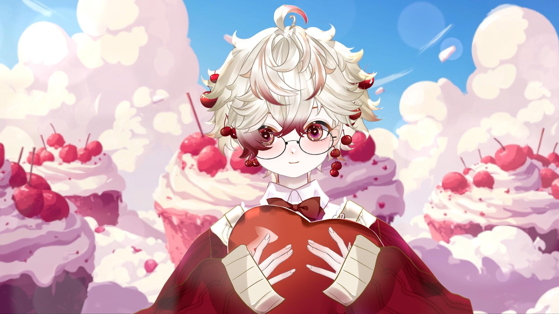 Live2d Model 【cherry Cake】 Vtuber Model - Etsy