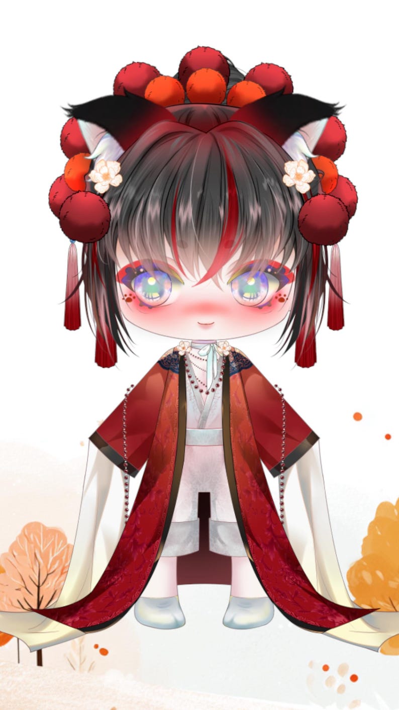 Live2d Model 【chibi Shiro】girl Vtuber Model - Etsy