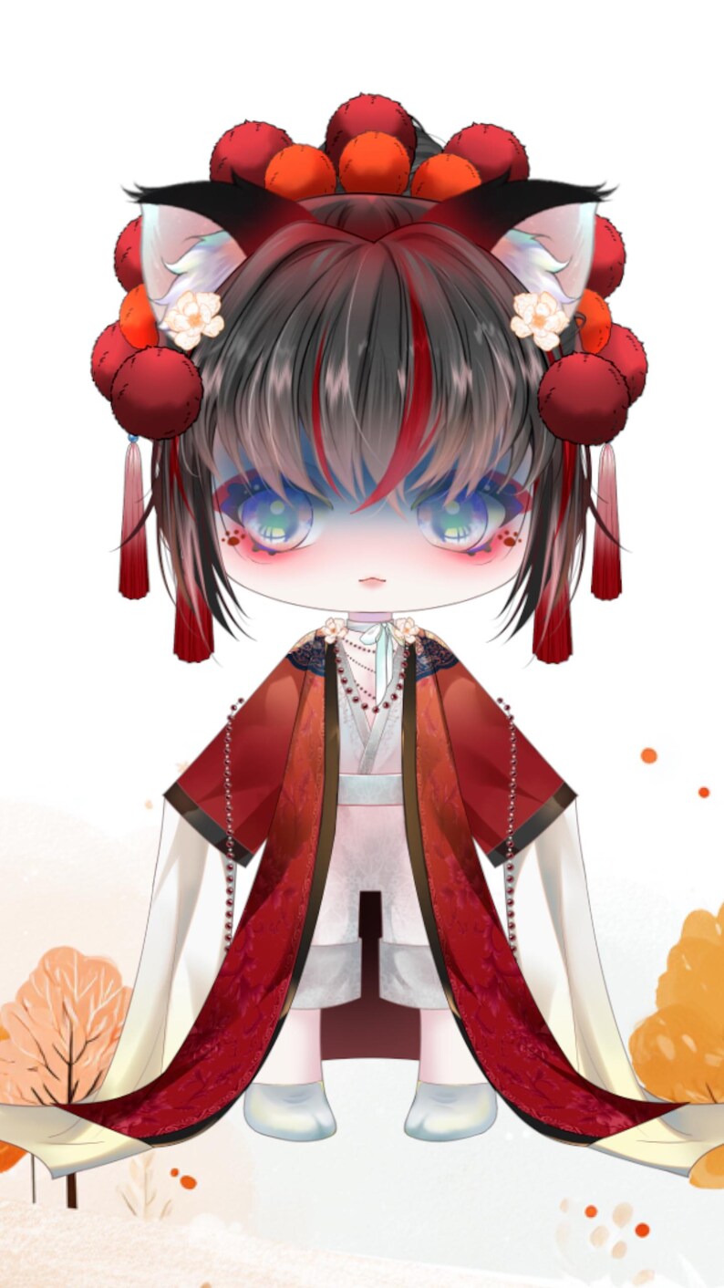 Live2d Model 【chibi Shiro】girl Vtuber Model - Etsy