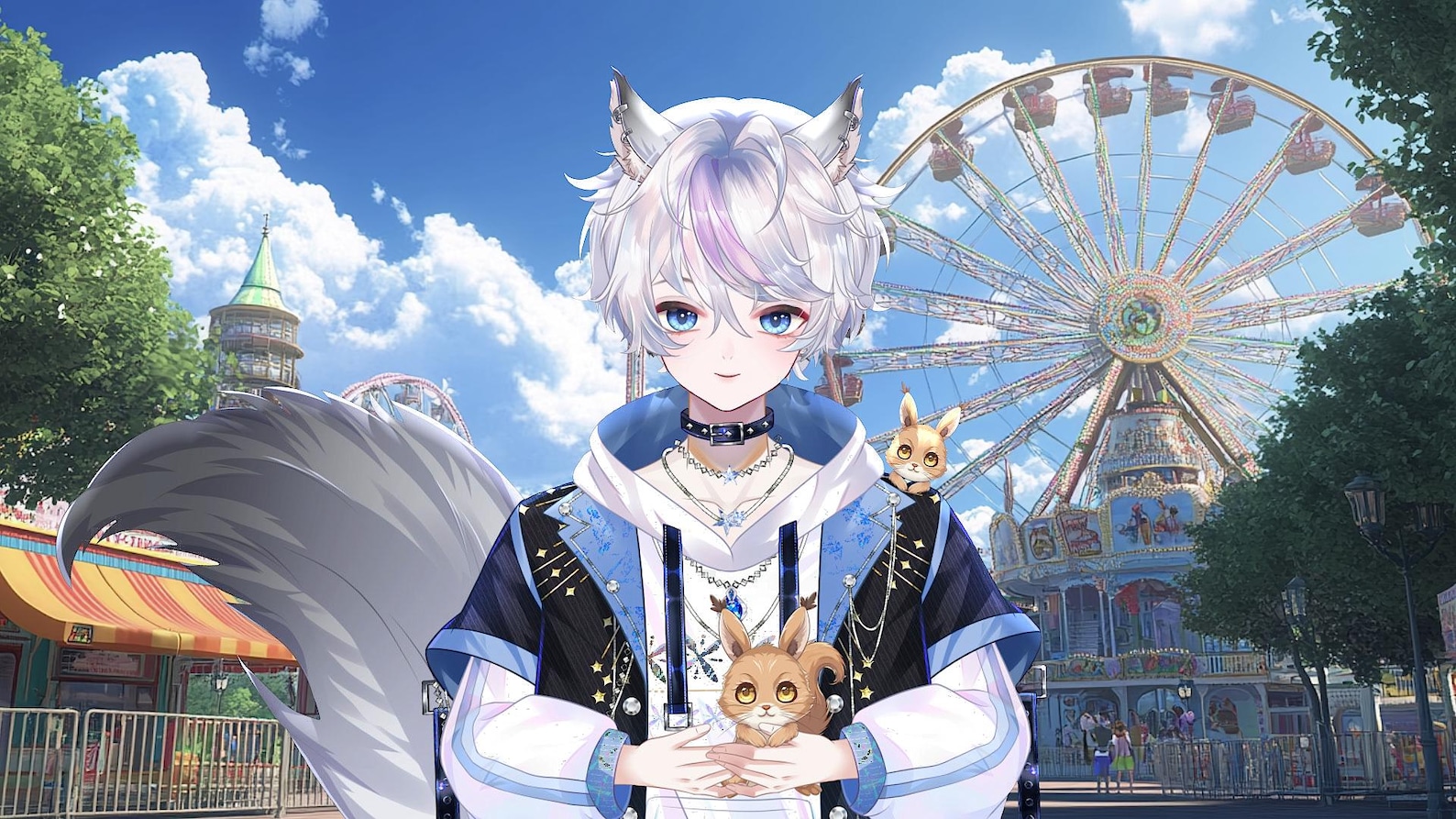 Live2d Model Squirrel Boy Vtuber Model - Etsy
