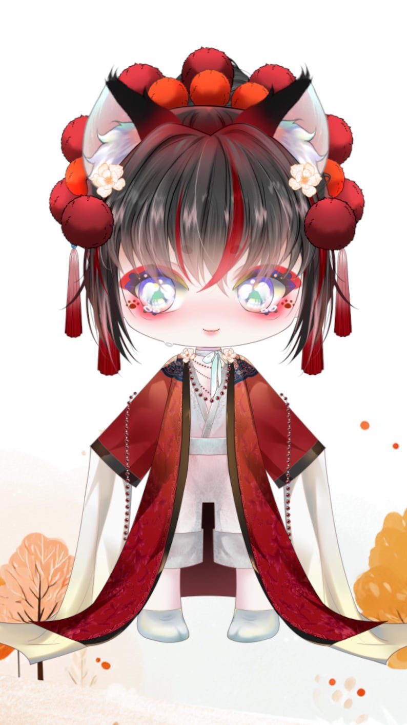 Live2d Model 【chibi Shiro】girl Vtuber Model - Etsy