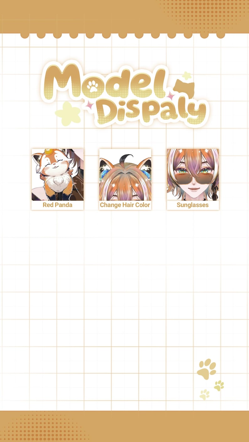 Live2d Model 【red Panda Black Ver.】 Vtuber Model - Etsy