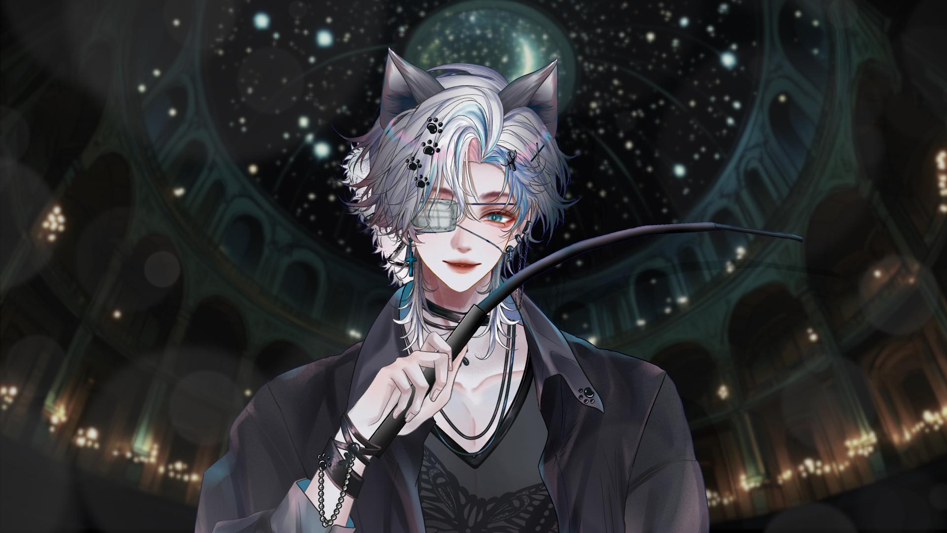 Live2d Model 【shadow Cat White Ver.】 Vtuber Model - Etsy