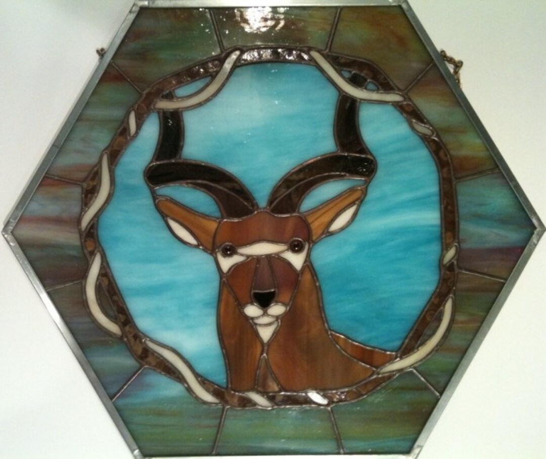 Kudu Stained Glass Panel - Etsy