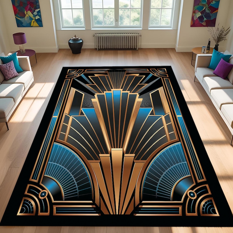 Art Deco Rugs - Etsy