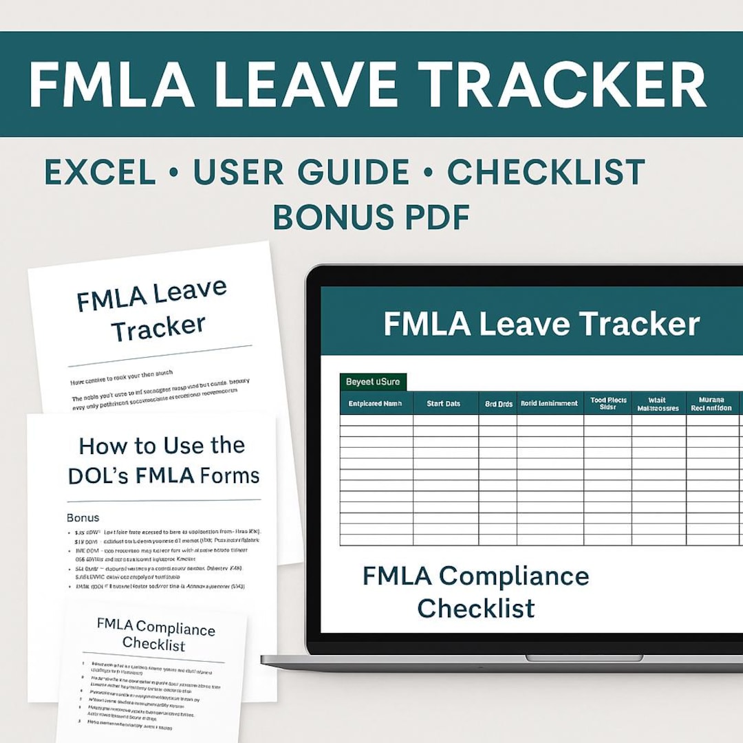 FMLA Leave Tracker + HR Guide / Excel Spreadsheet, User Instructions ...