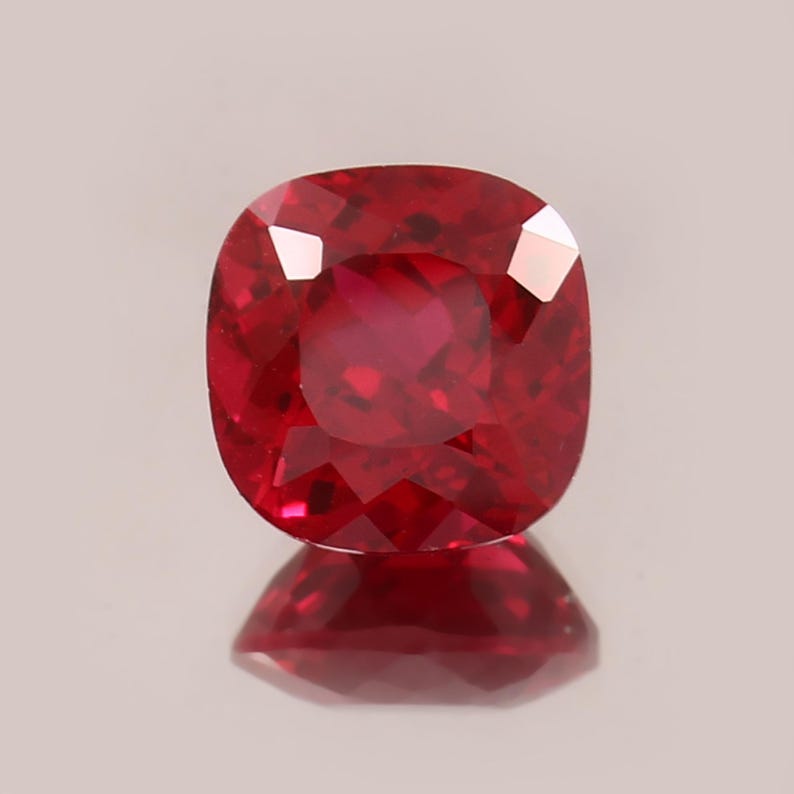 AAA Flawless Mozambique Blood Red Ruby Cushion Cut Loose Gemstone ...