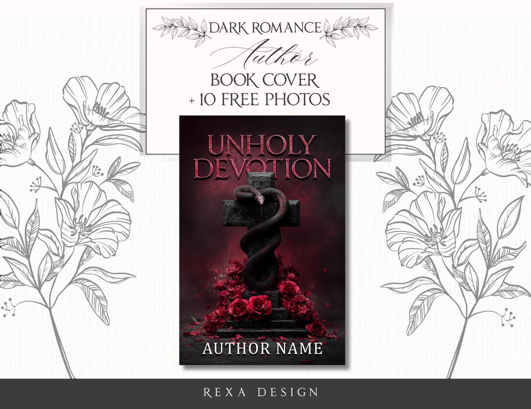 Premade Ebook Cover | Dark Romance Gothic Writer Book | Fantasy ...