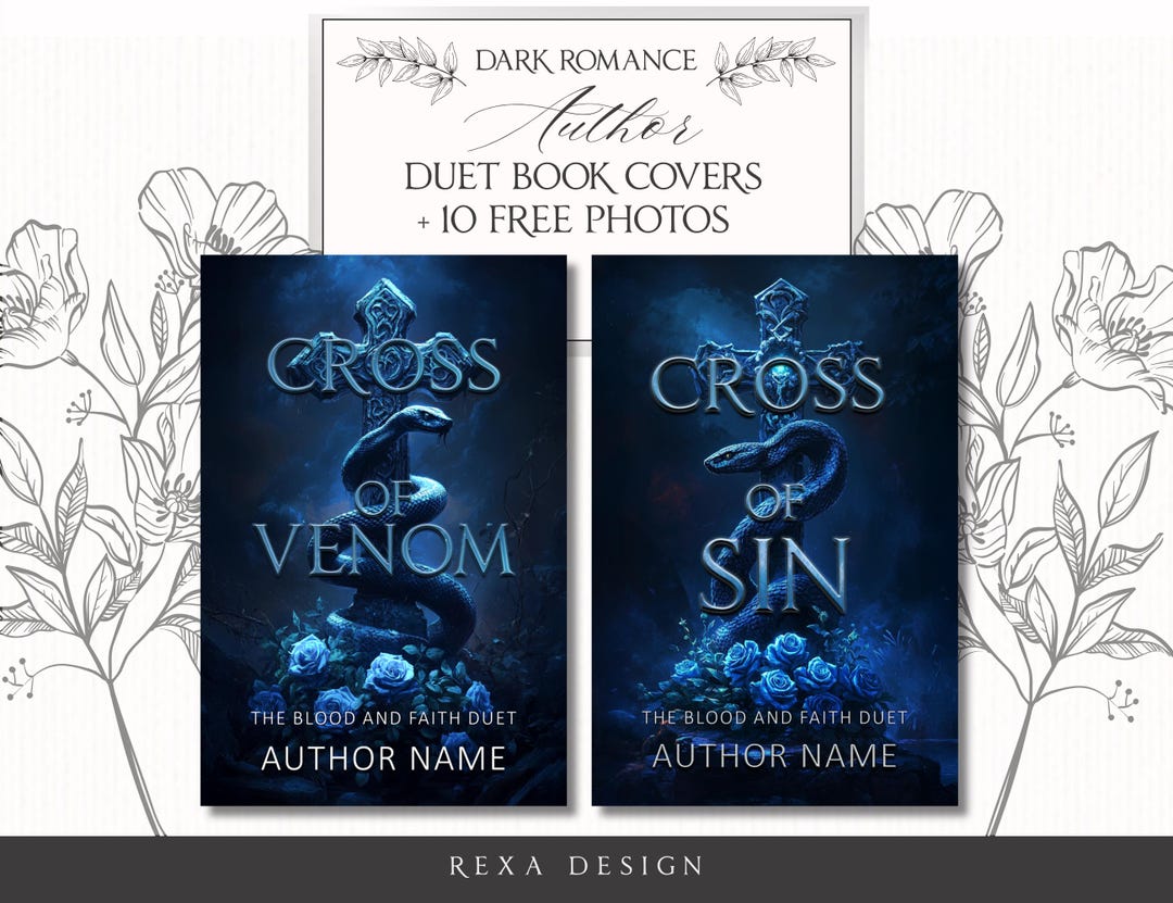 Dark Romance Duet Ebook Covers | Gothic Fantasy Premade Book Covers ...