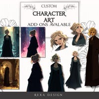 Customized Character Portrait Individual Fantasy Style Dungeons and ...
