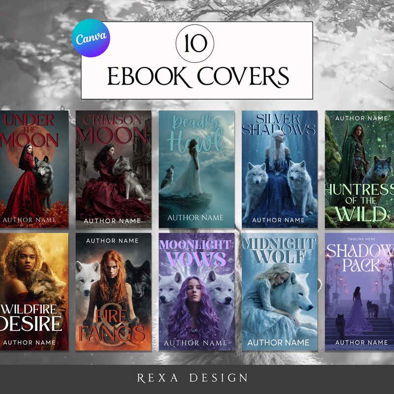 Wolf Premade Book Covers - Etsy UK