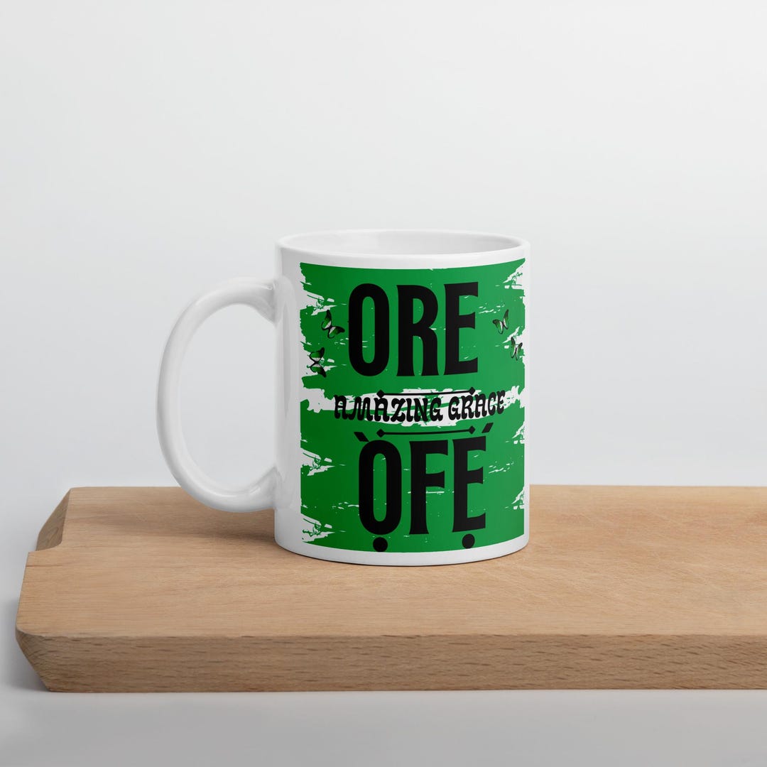Amazing Grace Mug, Yoruba Christian Gift, Religious Gifts, Prayer Mug ...