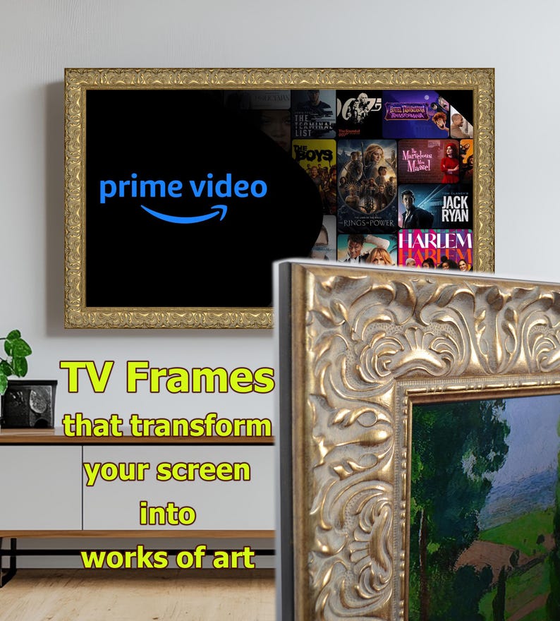 Verity - Gold TV Frame, Universal Quality Tv Frame for Sony Tv, Samsung ...
