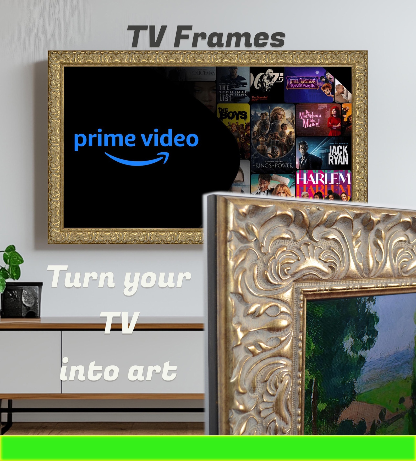 Verity Ornate Gold TV Frame – Universal Quality Tv Frame for Sony ...