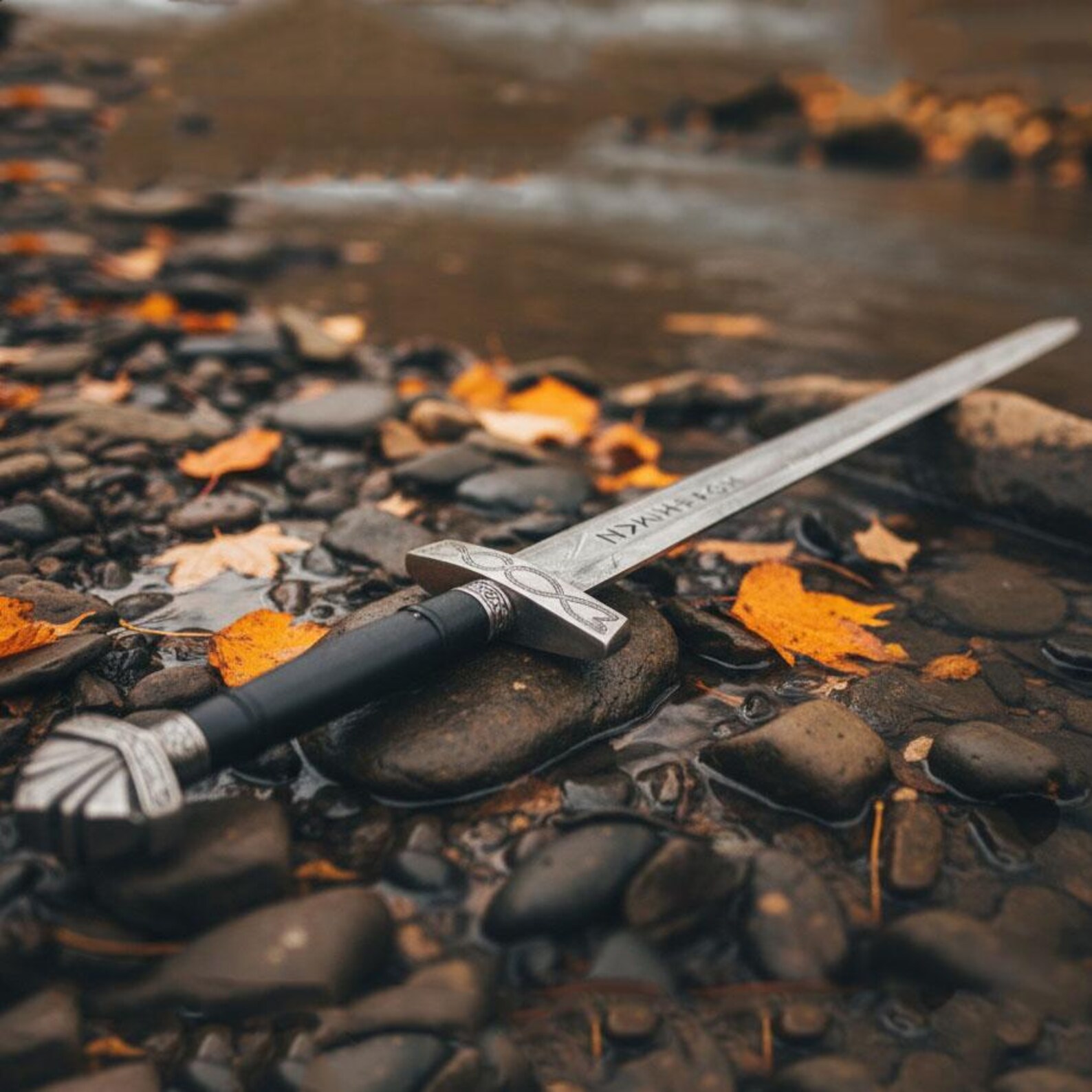 Handmade Northmen Damascus Sword | Viking-inspired Medieval Display ...