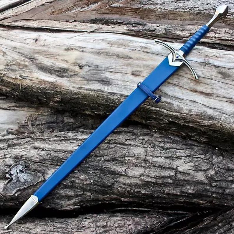 Hand-forged Medieval Rapier Sword | Custom Damascus Steel Sword With ...