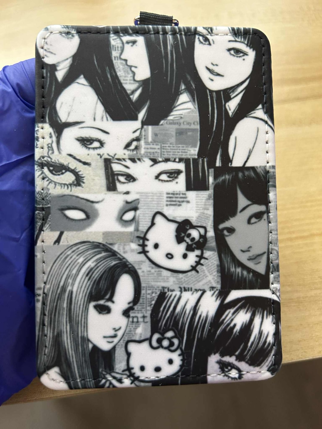 Personalized ID Badge Holder, Card Holder, Tomie Gothic Manga Collage ...