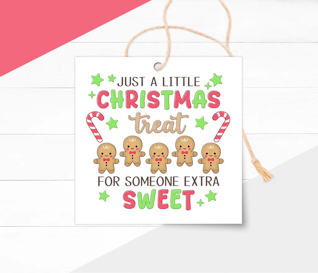 Etiquetas imprimibles para dulces navideños de pan de jengibre ...