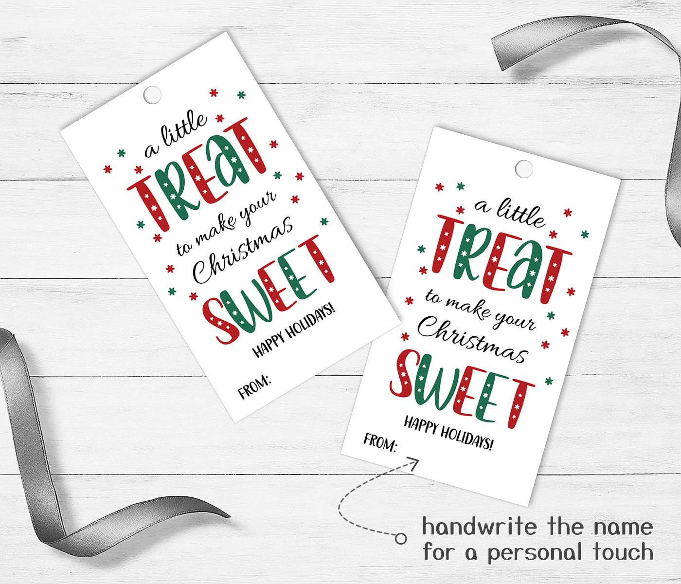 Printable Christmas Treat Tags: A Little Treat to Make Christmas Sweet ...