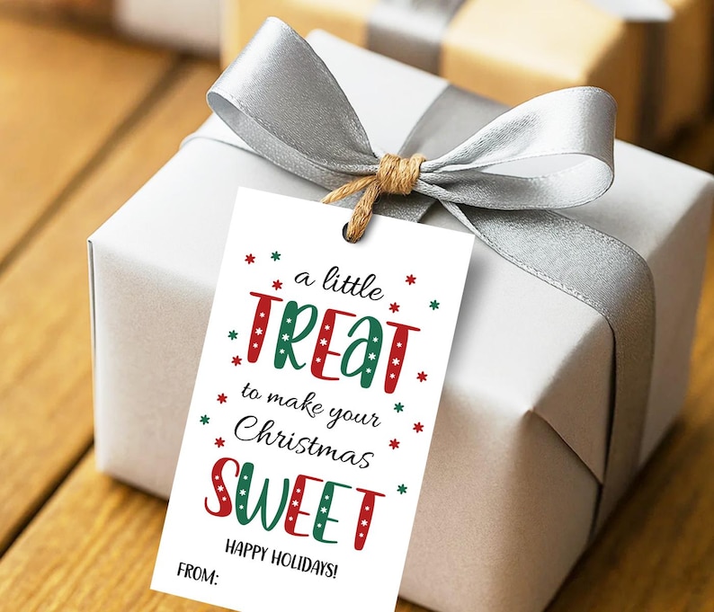 Printable Christmas Treat Tags: A Little Treat to Make Christmas Sweet ...