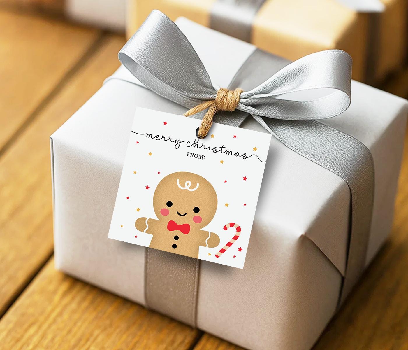 Printable Gingerbread Man Christmas Gift Tags: Holiday Cookies Treat ...