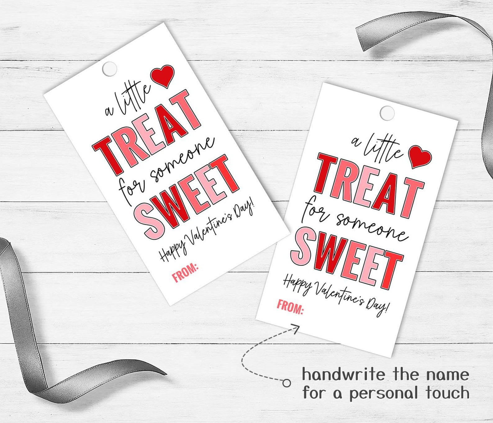 Valentine’s Day Gift Tags Printable: Sweet Treat Valentine Tag ...