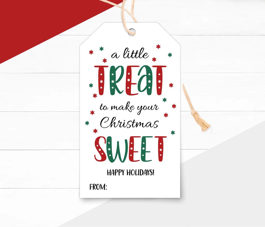 Printable Christmas Treat Tags: A Little Treat to Make Christmas Sweet ...