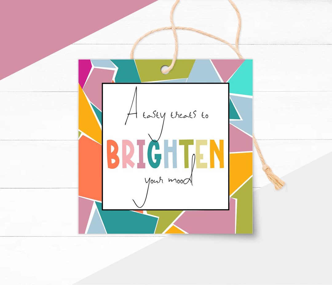 Printable Summer Cookie Tags: Sweet Treat Gift Labels, Colorful ...
