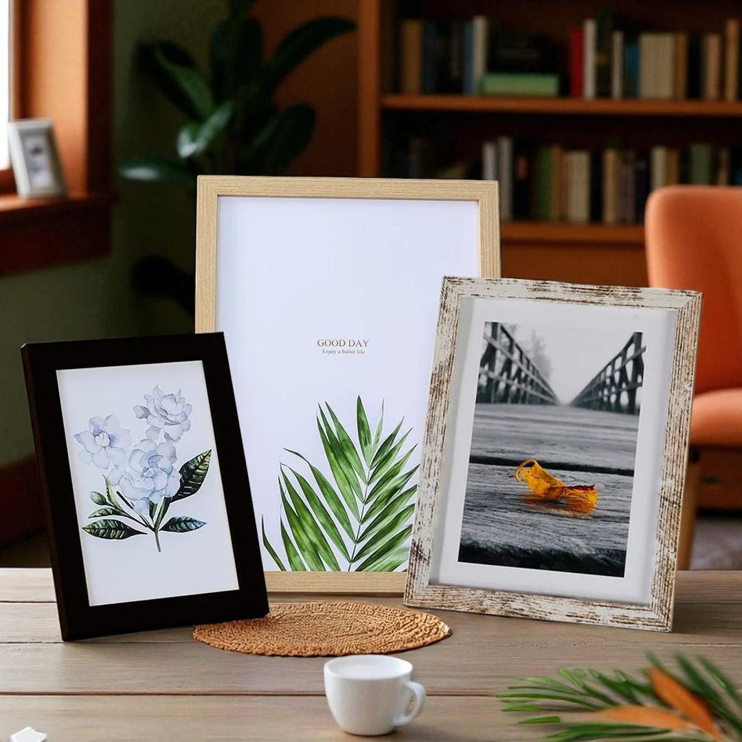 Framehaven Wooden Display – Versatile Wall & Tabletop Photo Frame in ...