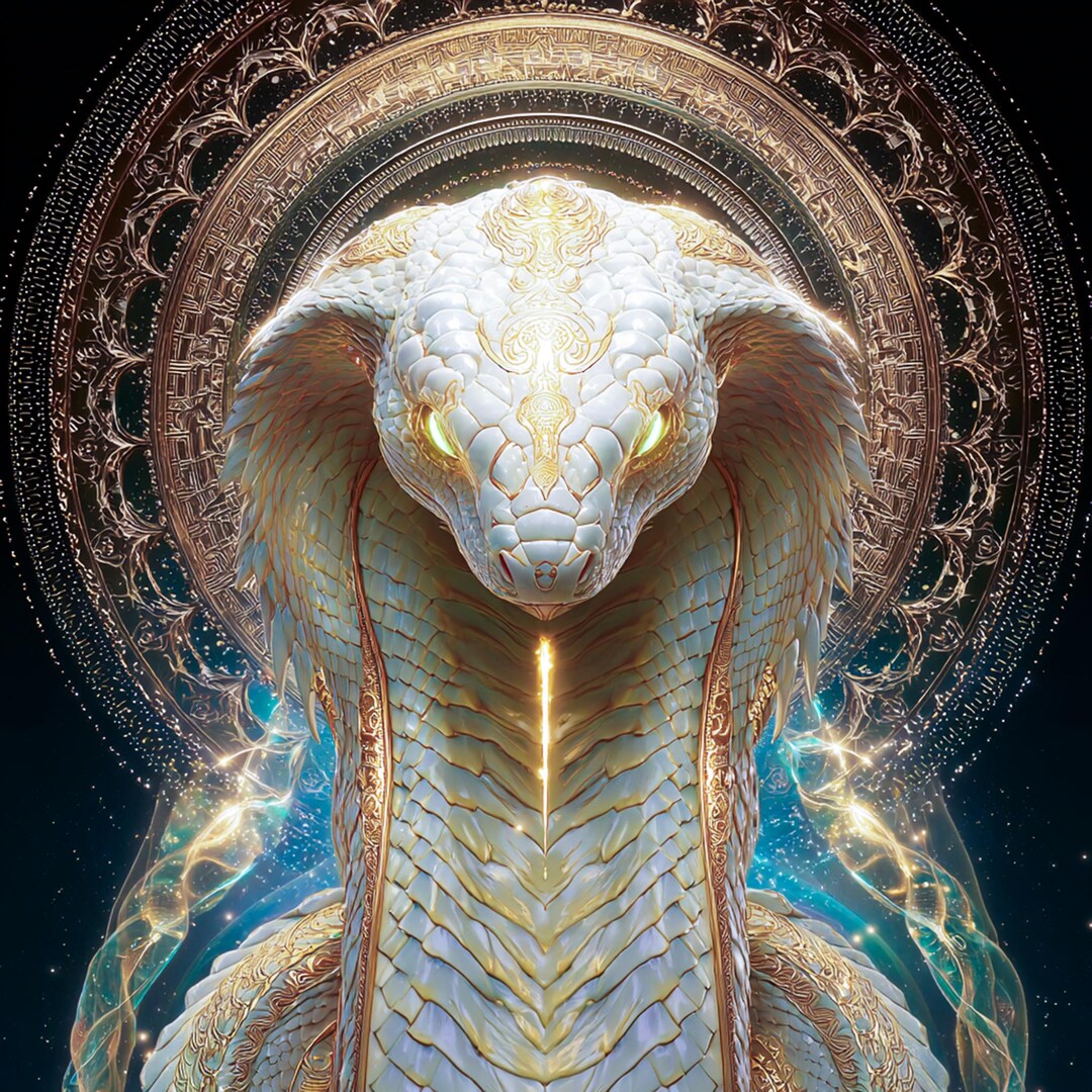 Luminous Naga Blessing Distance Attunement | Serpent Wealth and Divine ...