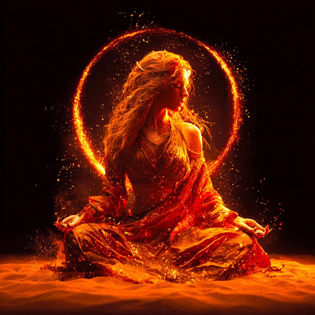 Red Sand Djinn Princess Sorcery Distance Attunement | Female Djinn ...