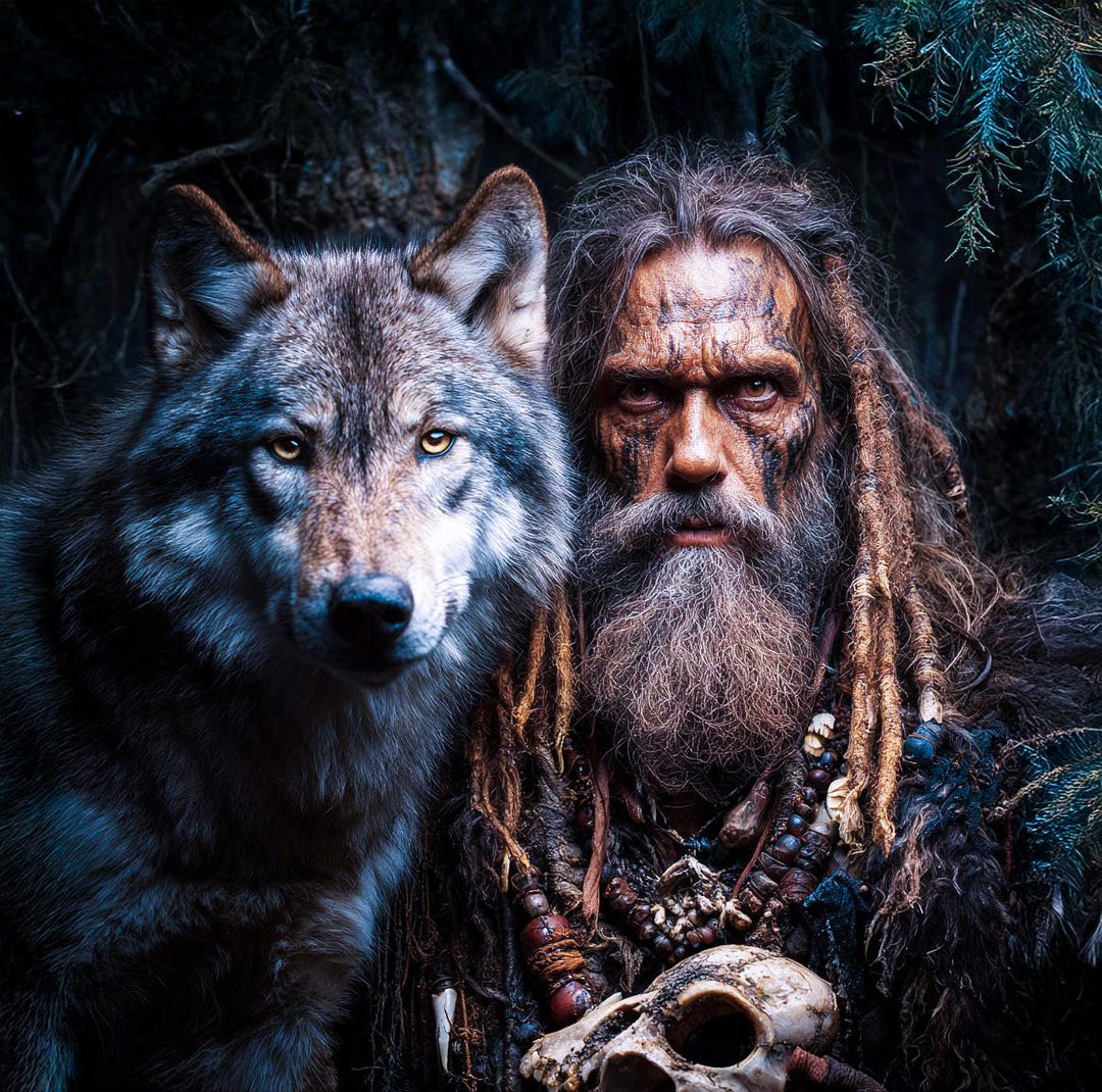 Primordial Twin Spirit of the Wolf | Human–wolf Mind Architecture ...
