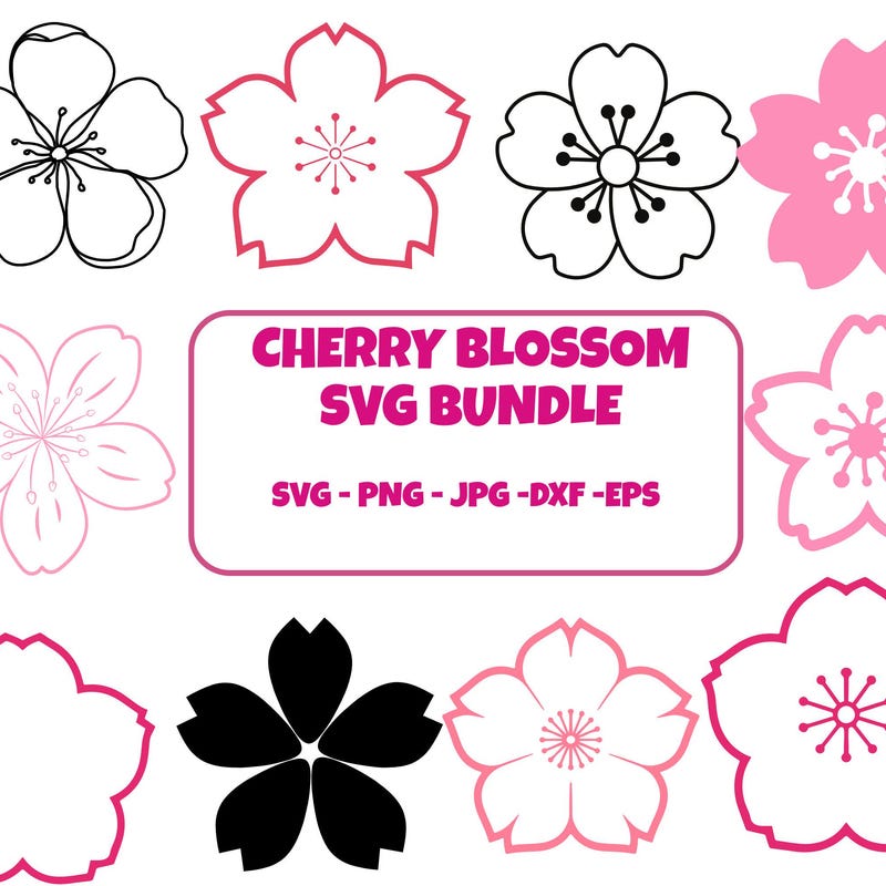 Cherry Sakura Felt - Etsy UK