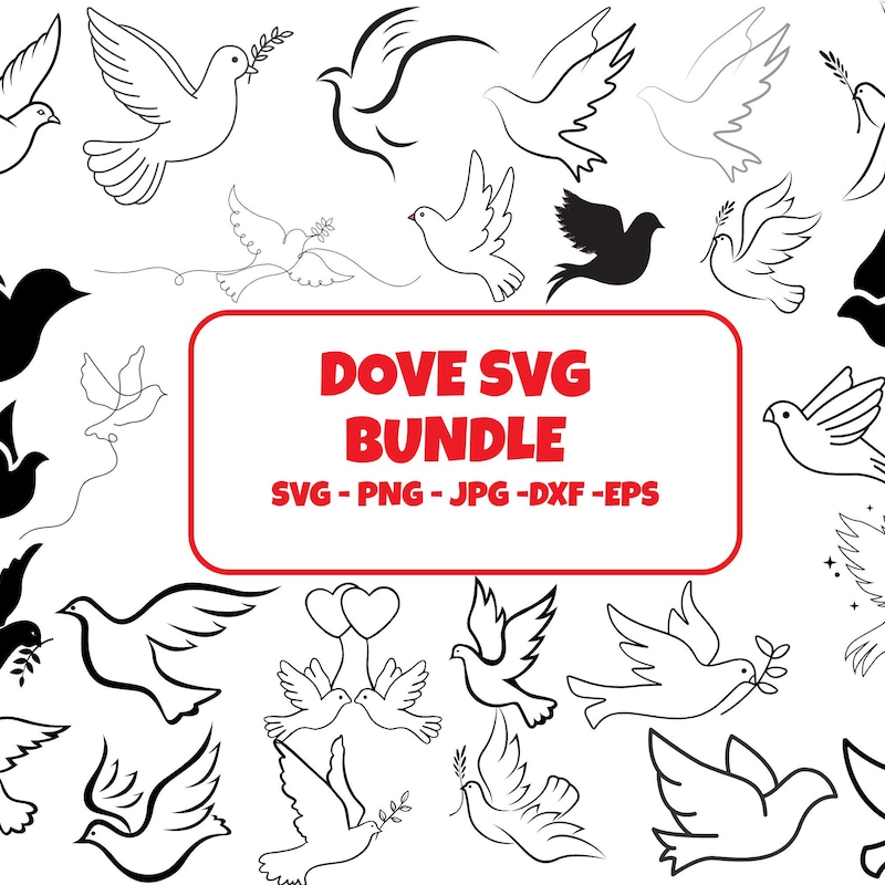 Dove Svg - Etsy