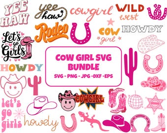 Disco Cowgirl SVG Bundle, Western Graphics (digital Download) - Etsy