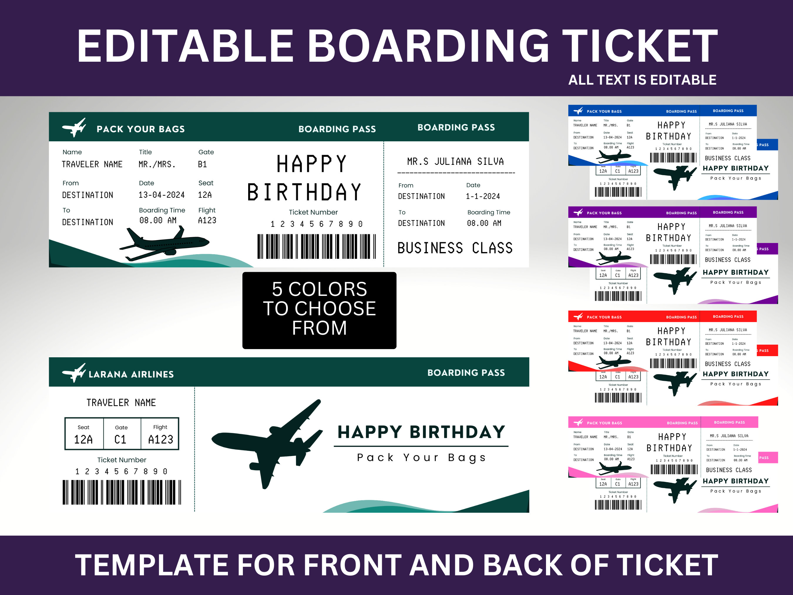 Clipart Of Plane Ticket