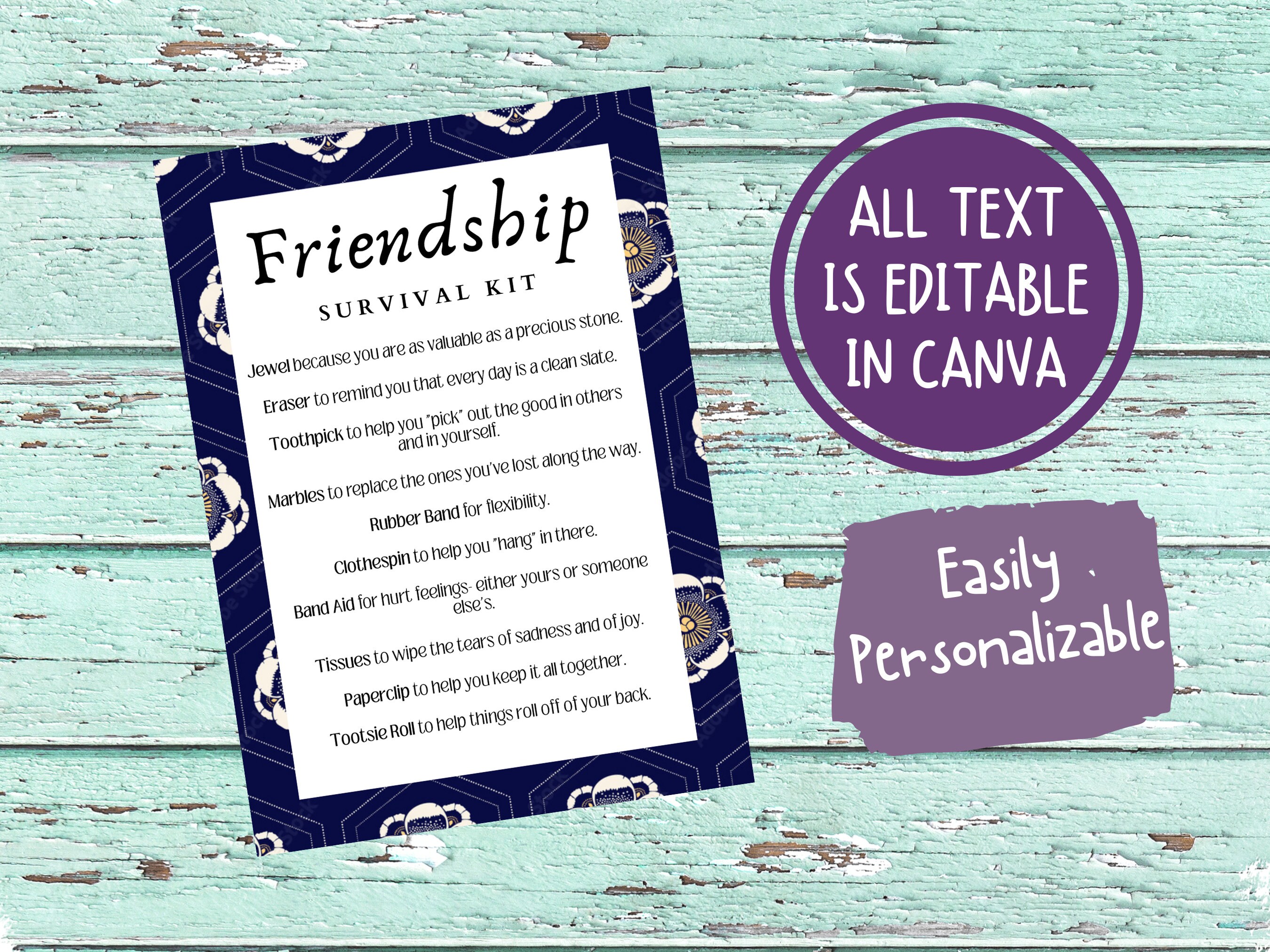 New Job Survival Kit Printable