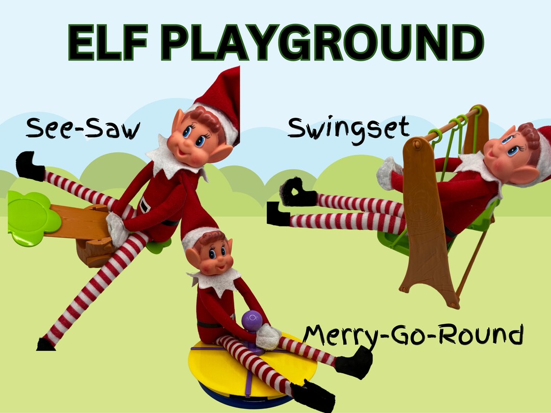 Christmas Elf Playground Equipment Easy Prop Scene - Etsy