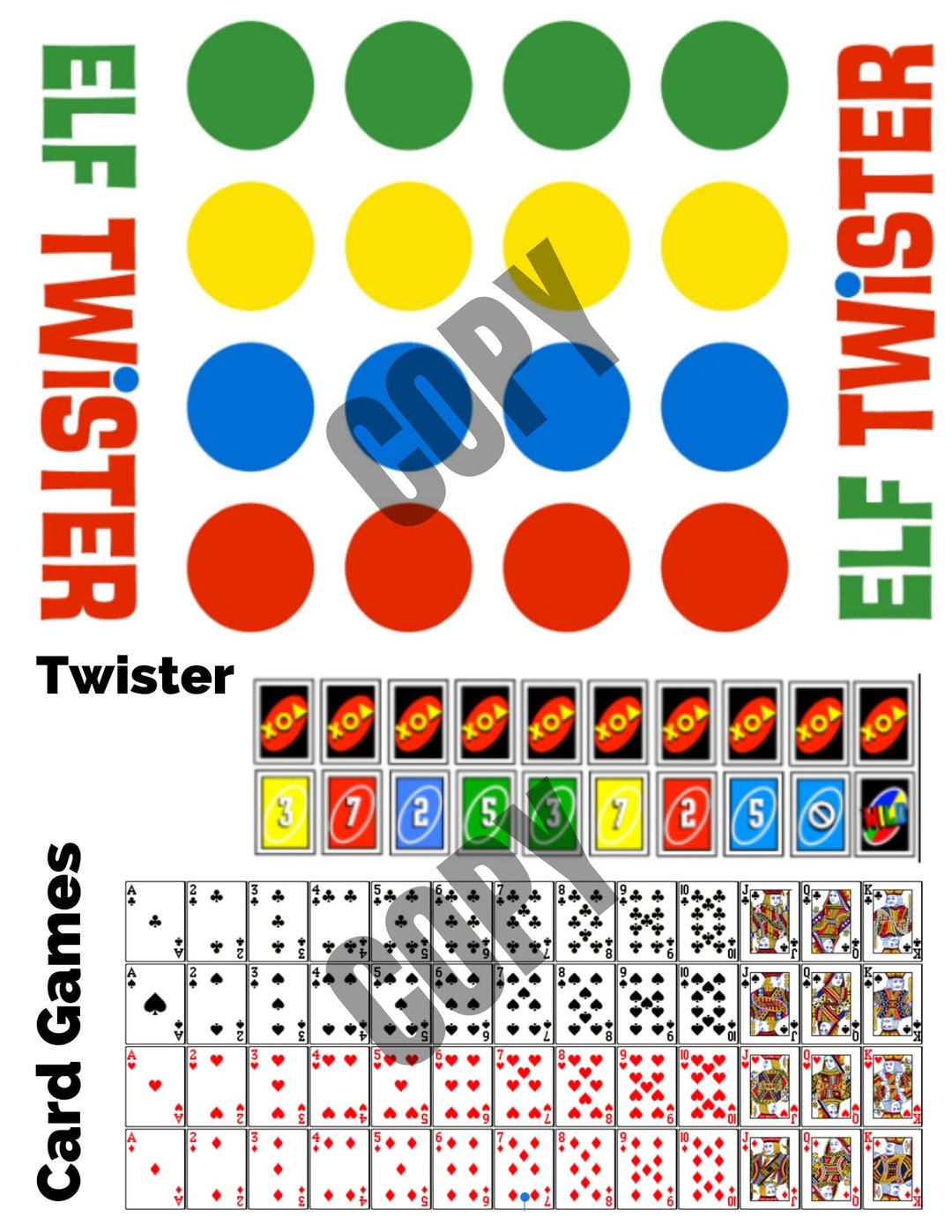 Elf Games Printable-easy to Use-christmas Elf Props - Etsy UK