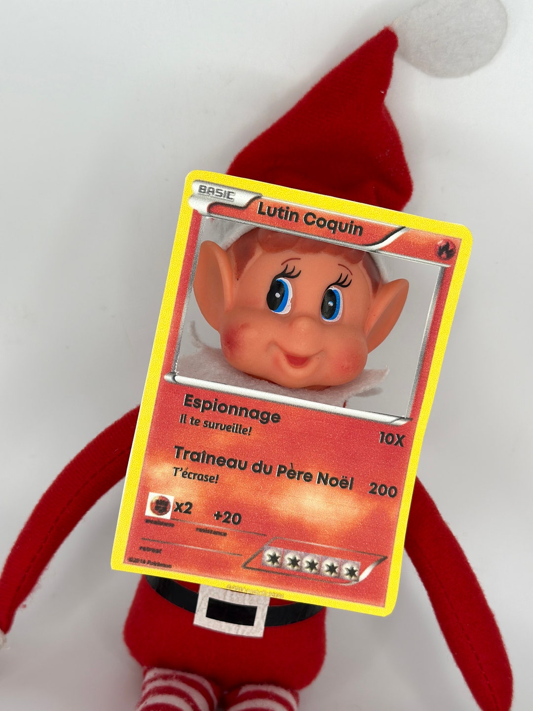 FRENCH Pika CHU Elf Card-printable Prop - Etsy