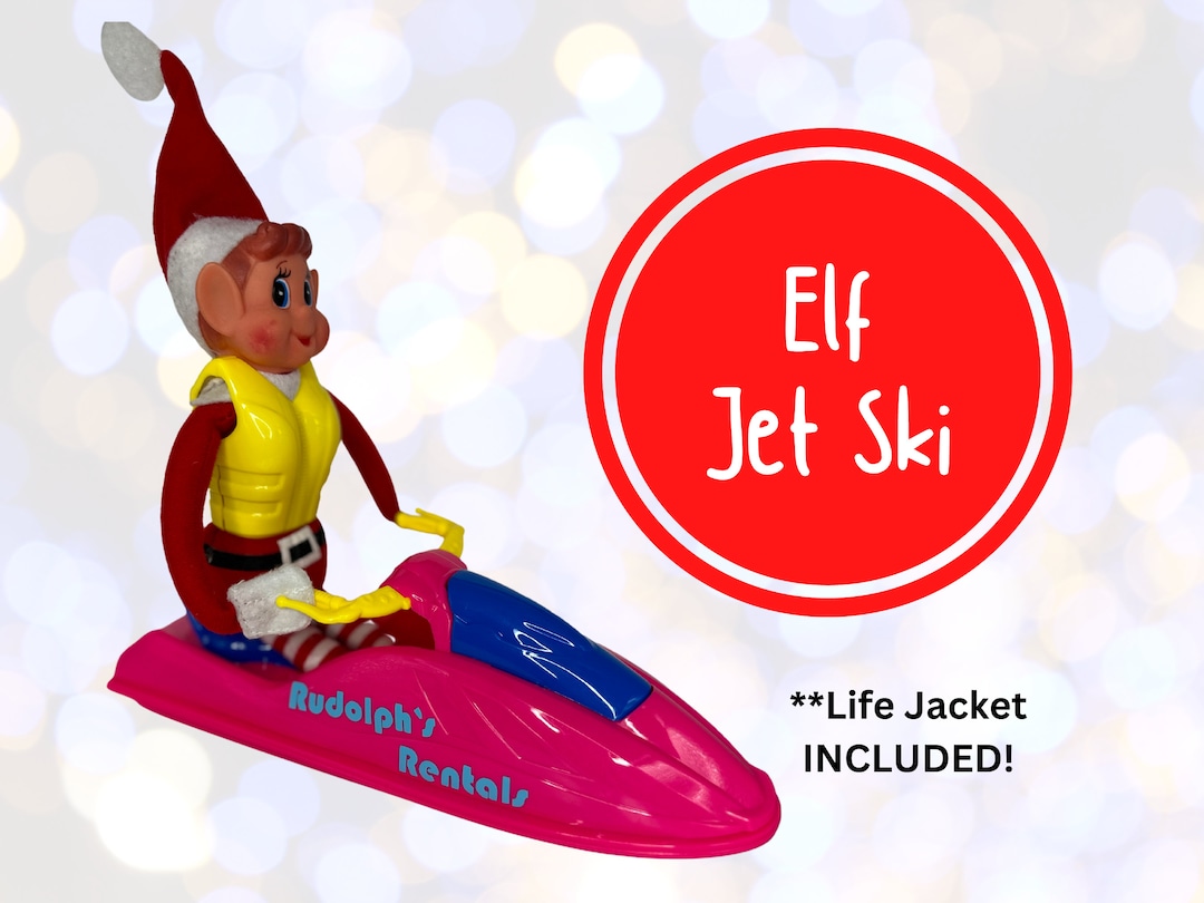 Christmas Elf Jet Ski Prop and Life Jacket Miniature Easy Elf Kit - Etsy