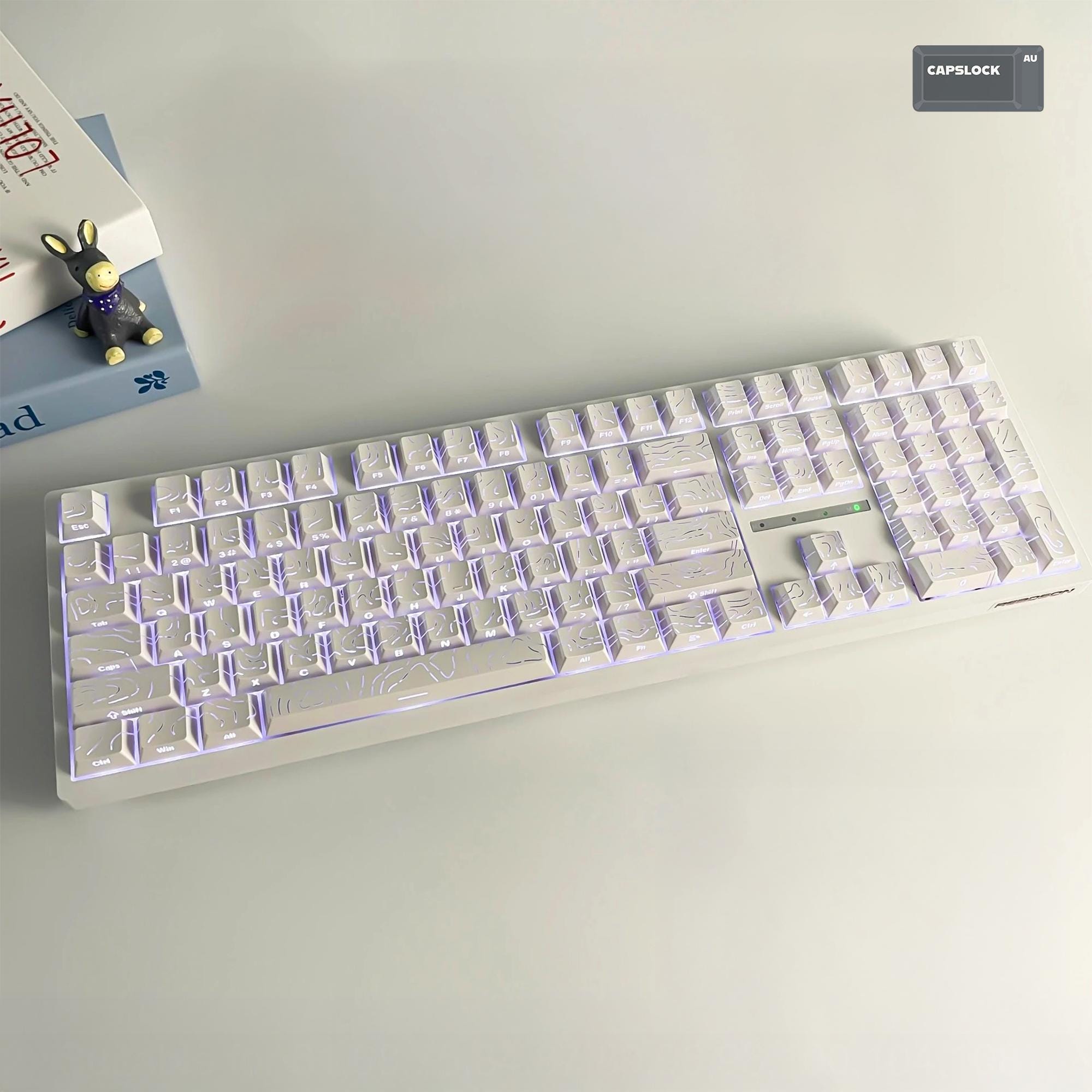 Gradient Translucent Lines Mechanical Keyboard Keycaps | 133 Keys - Etsy