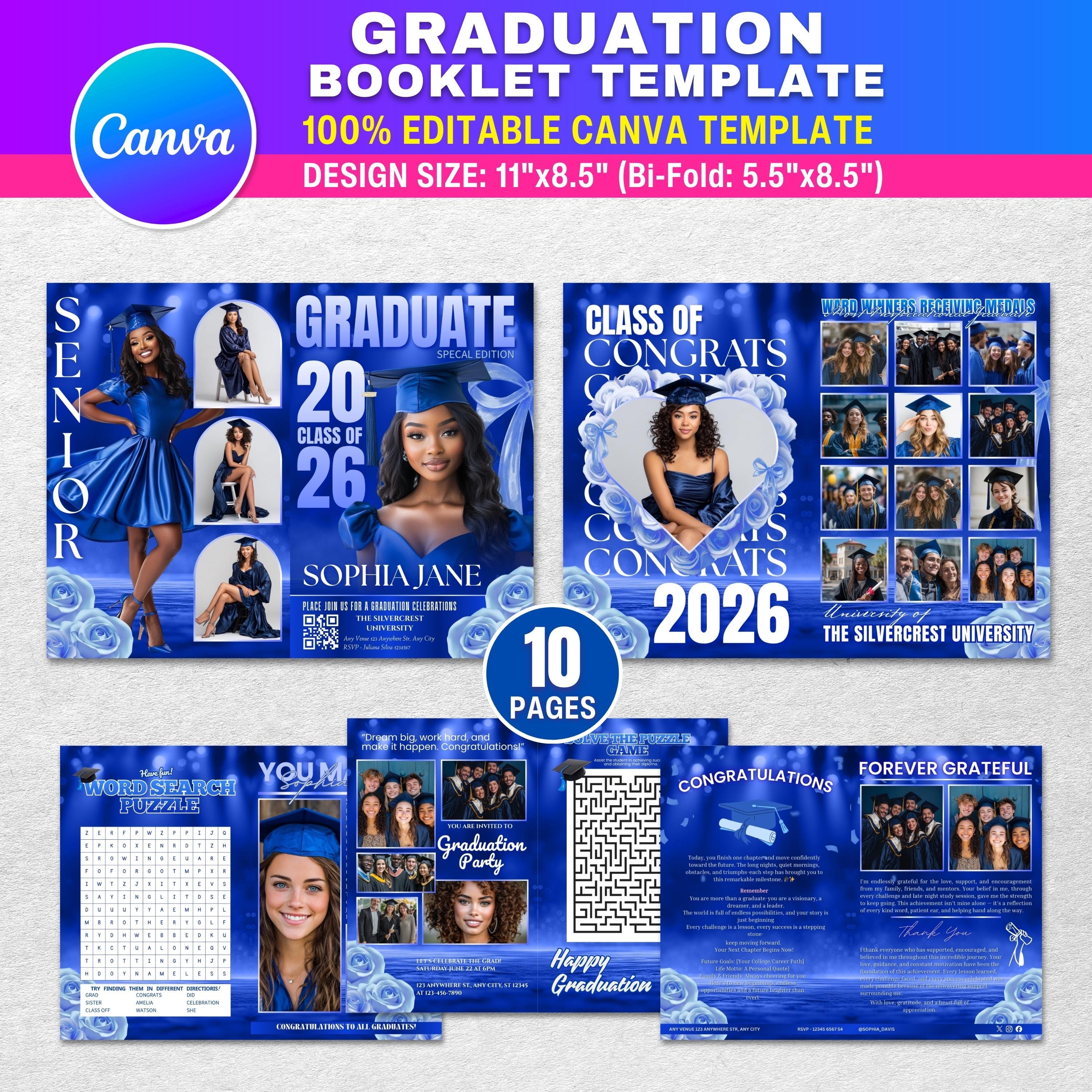 10x Graduation Activity Booklet Bundle | 2026 Senior GRAD Magazine ...